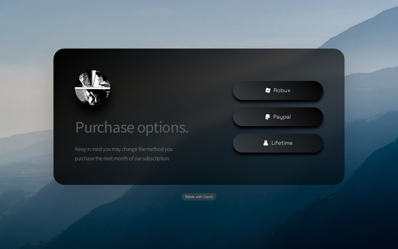 Purchase prompt.